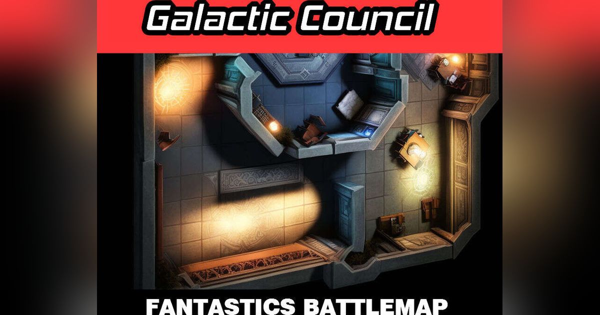 Fantastics Battlemap: Galactic Council | RPG Item | BoardGameGeek