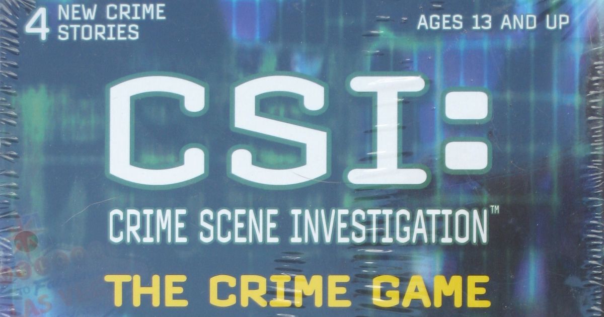 CSI: Crime Scene Investigation – The Crime Game | Board Game ...