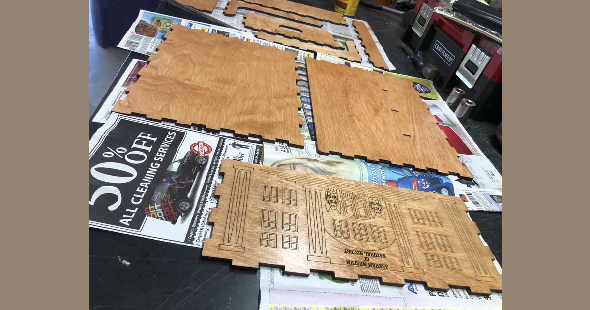 The Broken Token's Elder Sign crate - Stained, finished, and assembled ...