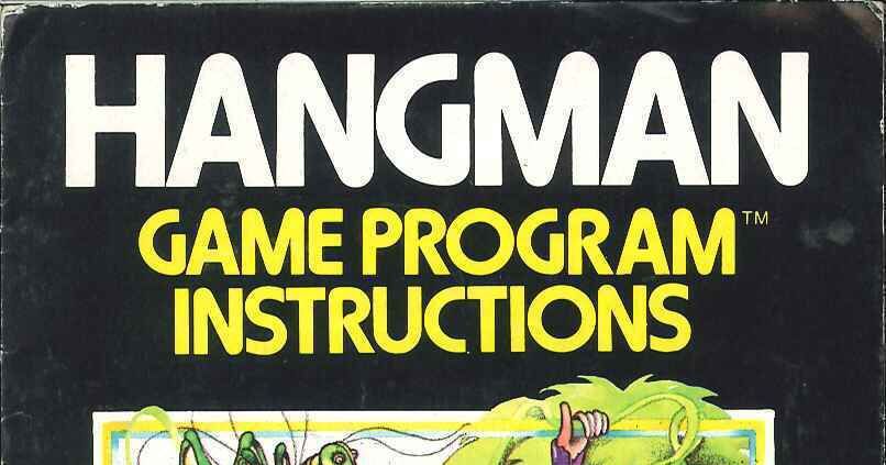 Hangman (1978) | Video Game | BoardGameGeek