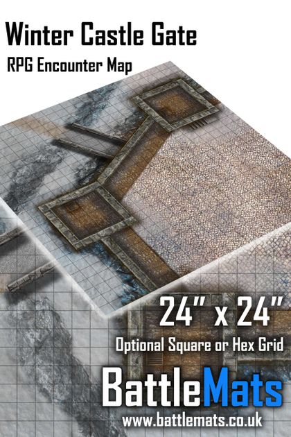 Winter Castle Gate RPG Encounter Map | RPG Item | RPGGeek