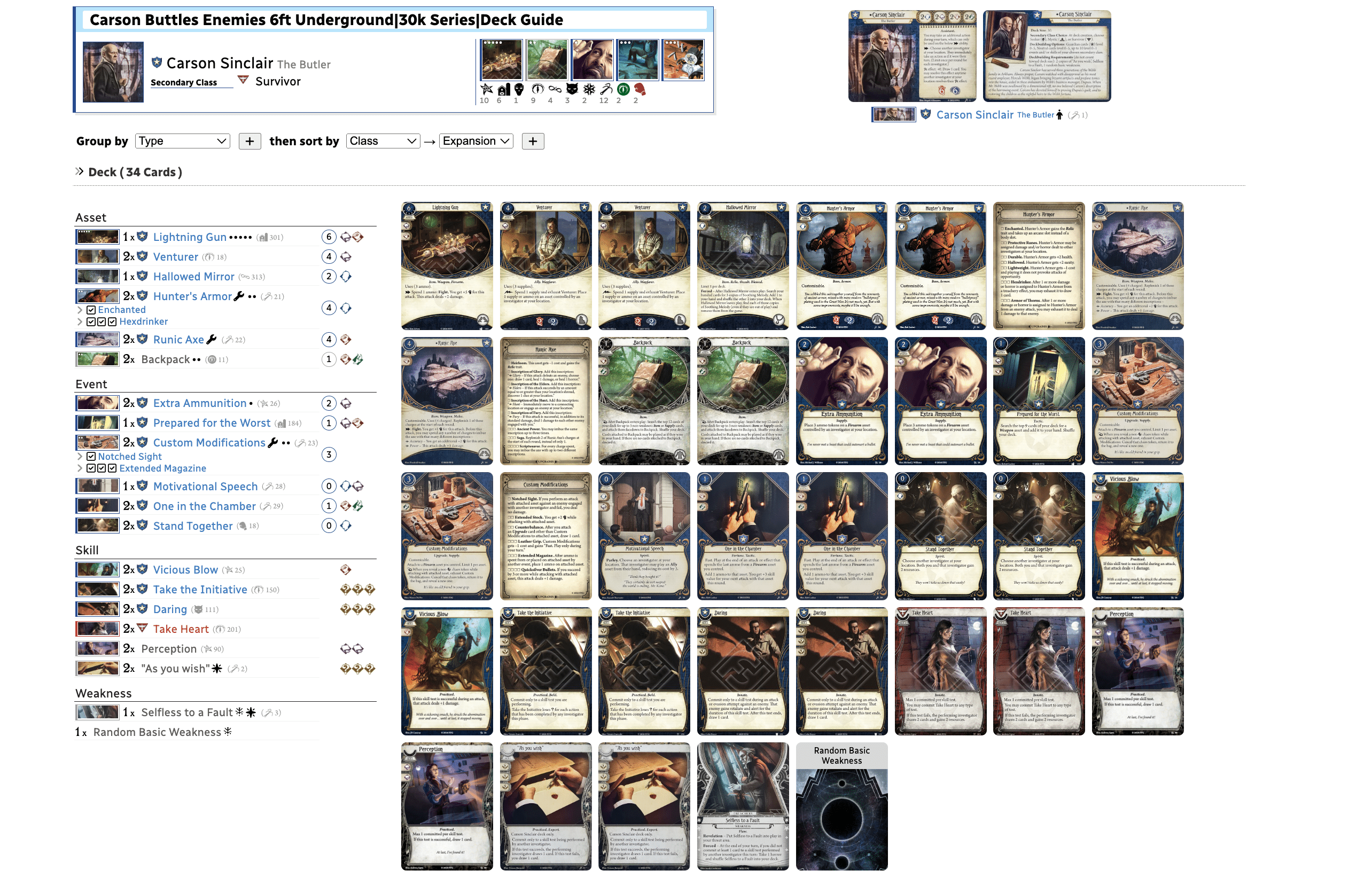 Alternate arkhamdb Deck Viewer Released : https://arkham-starter.com ...
