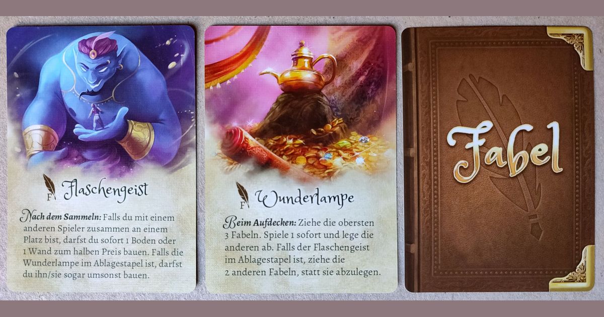 The Grimm Forest: Genie & Magic Lamp promo cards | Board Game | BoardGameGeek