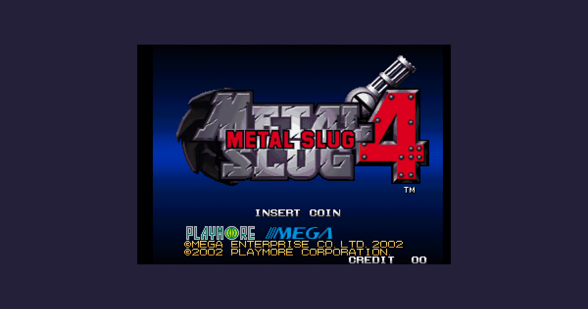 Metal Slug 4 | Video Game | VideoGameGeek