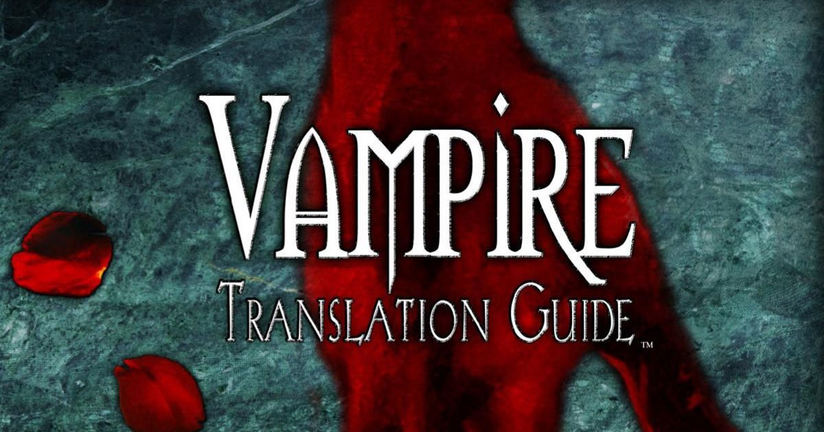 Vampire Translation Guide | RPG Item | RPGGeek