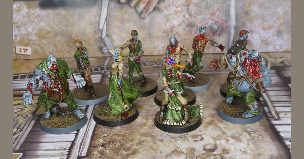 Undead or Alive zombies green/lt.brown | Painting by Numbers ...