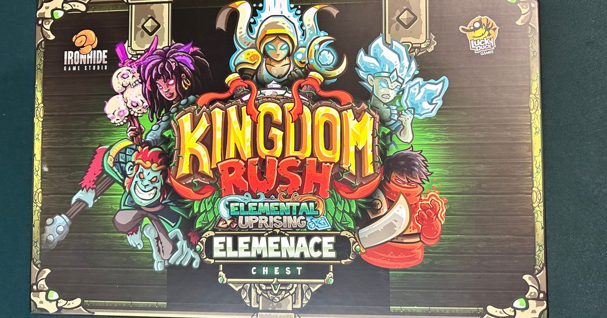 Kingdom Rush: Elemental Uprising – Elemenace Chest | Board Game ...