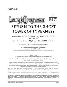CORS3-03: Return to the Ghost Tower of Inverness | RPG Item | RPGGeek