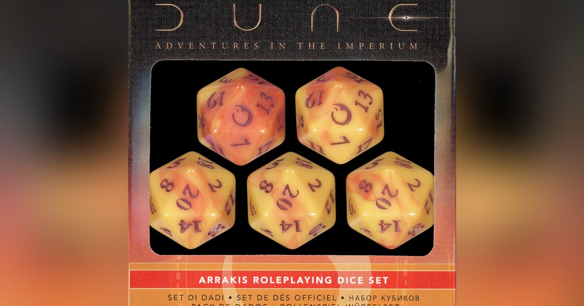 Dune Roleplaying Dice Sets | RPG Item | RPGGeek