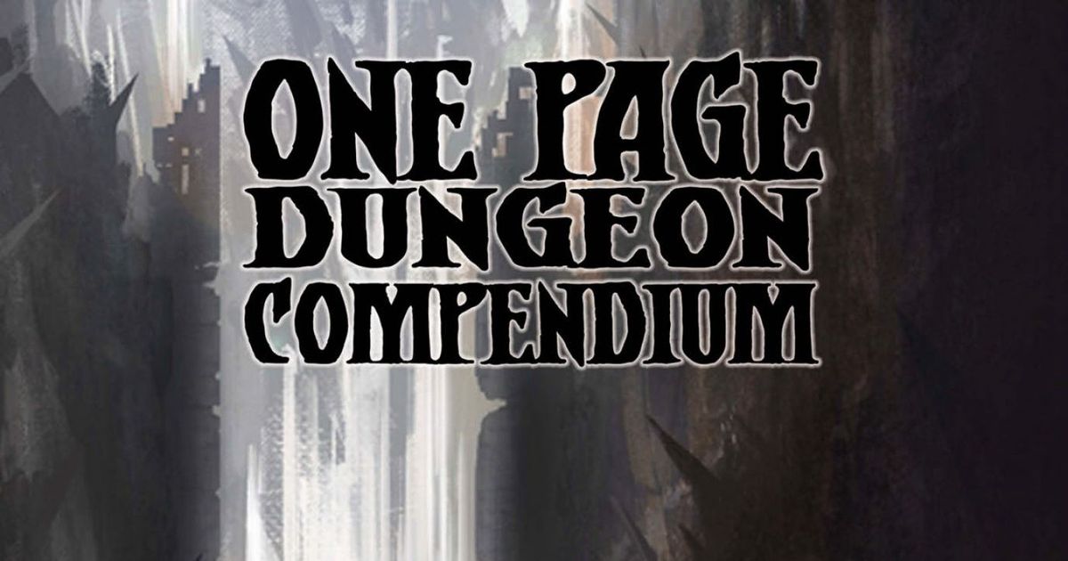 One Page Dungeon Compendium: 2017 Edition | RPG Item | RPGGeek