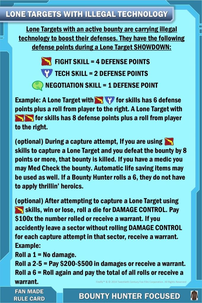 Bounty Complete | Firefly: The Game