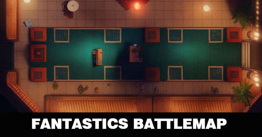 Fantastics Battlemap: 80s Mall | RPG Item | RPGGeek