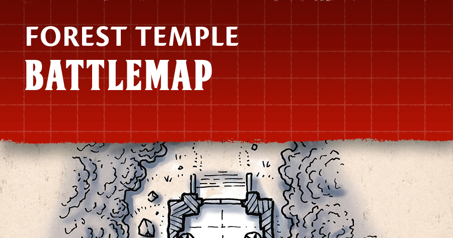 Forest Temple Battlemap | RPG Item | RPGGeek