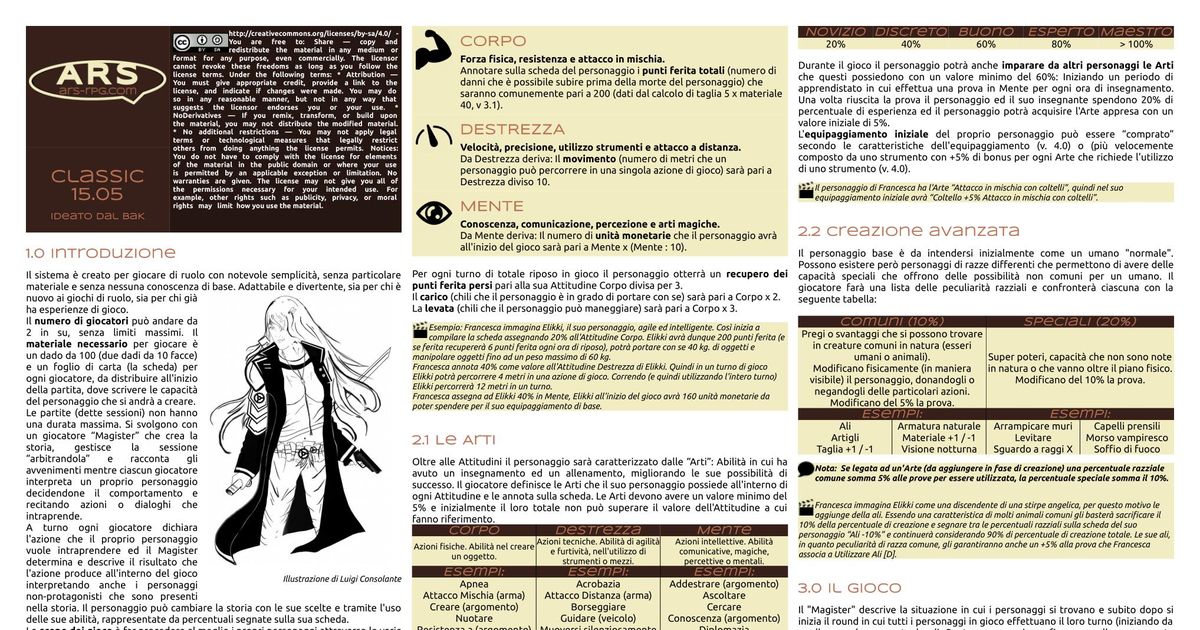Ars System Manuale Base | RPG Item | RPGGeek