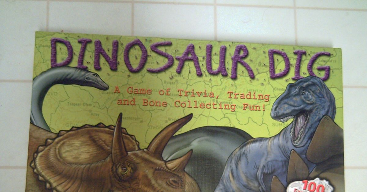 Dinosaur Dig | Board Game | BoardGameGeek