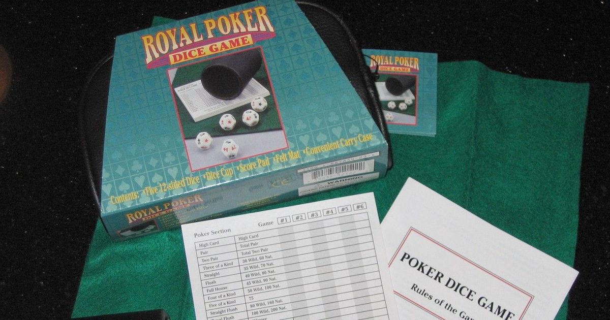 Royal Poker Dice Game | Board Game | BoardGameGeek