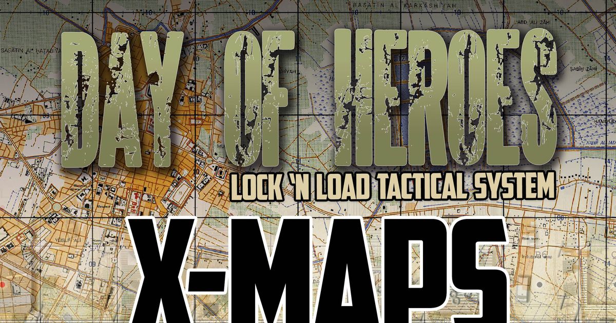 Lock 'n Load Tactical: Day of Heroes – X-Maps | Board Game Accessory ...