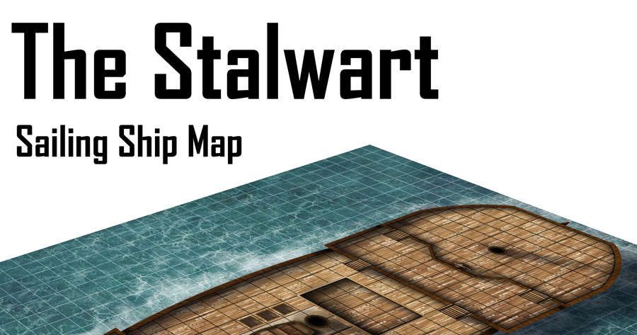 Battlemap: The Stalwart Sailing Ship Map | RPG Item | RPGGeek