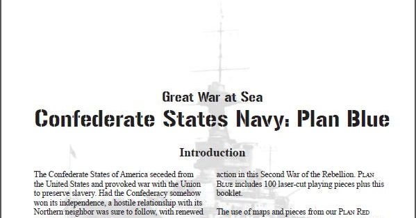Great War at Sea: C.S. Navy Plan Blue | Board Game | BoardGameGeek
