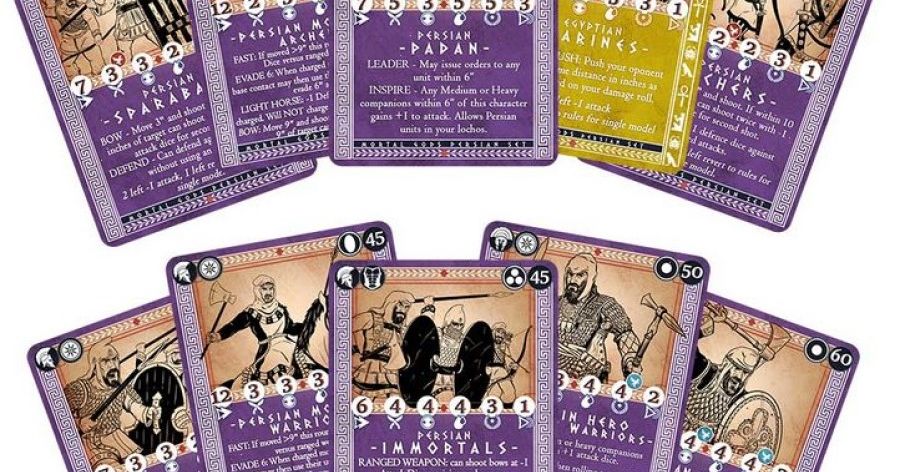 Mortal Gods: Persian Roster & Gifts Card Set | Board Game | BoardGameGeek