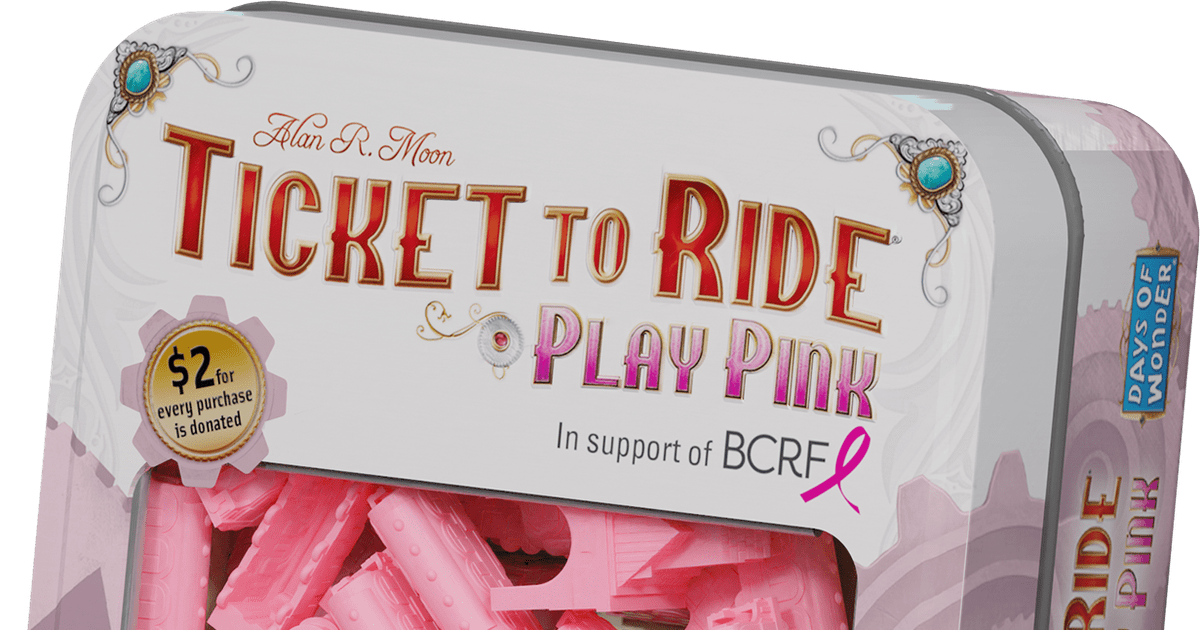 Ticket to Ride: Play Pink | Board Game Accessory | BoardGameGeek