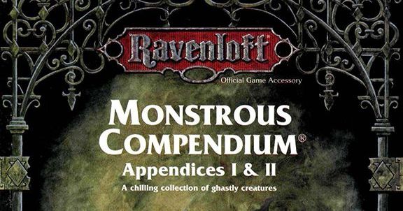 Ravenloft Monstrous Compendium Appendices I & II | RPG Item | BoardGameGeek