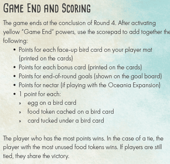 Australian Magpie Game End | Wingspan: Oceania Expansion