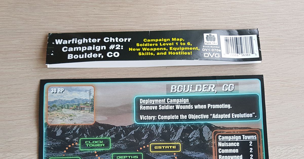 Warfighter: Chtorr Campaign Expansion #2 – Boulder, CO | Board Game ...