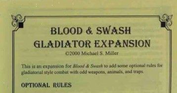 Blood & Swash: Gladiator Expansion | Board Game | BoardGameGeek