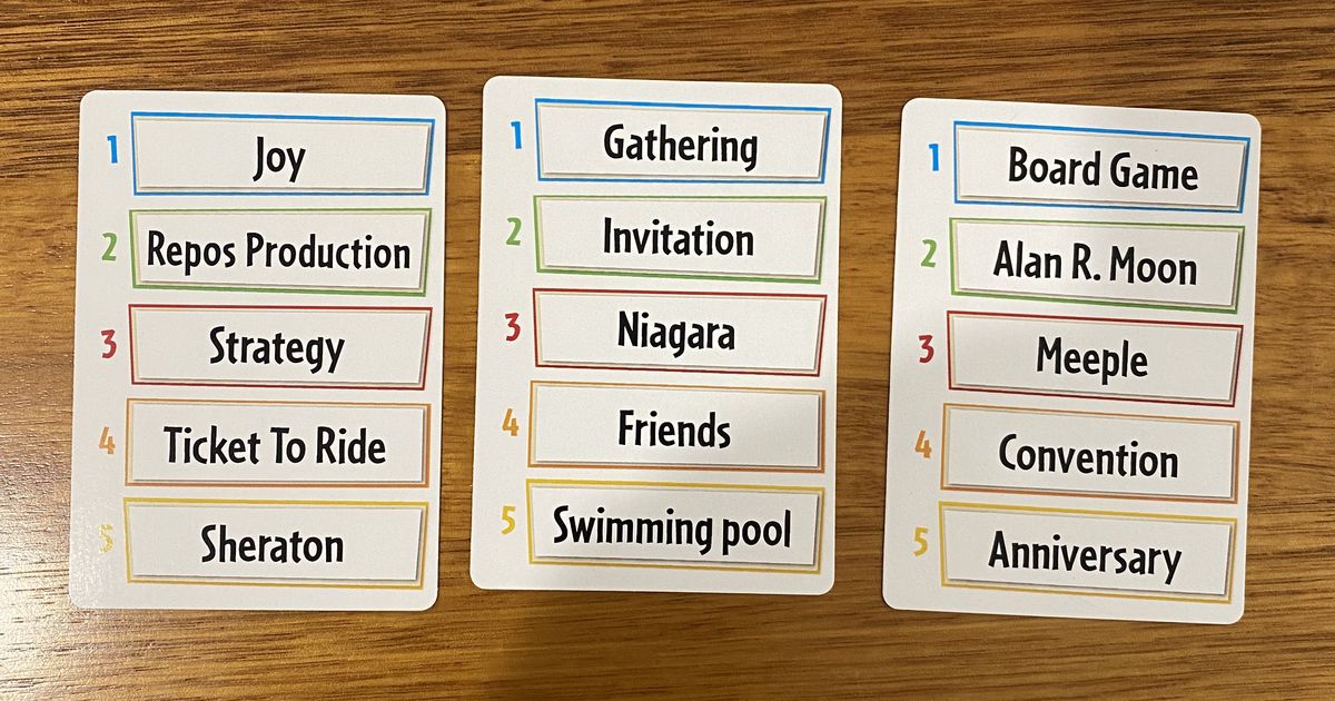 Just One: Gathering of Friends Promo Cards | Board Game | BoardGameGeek
