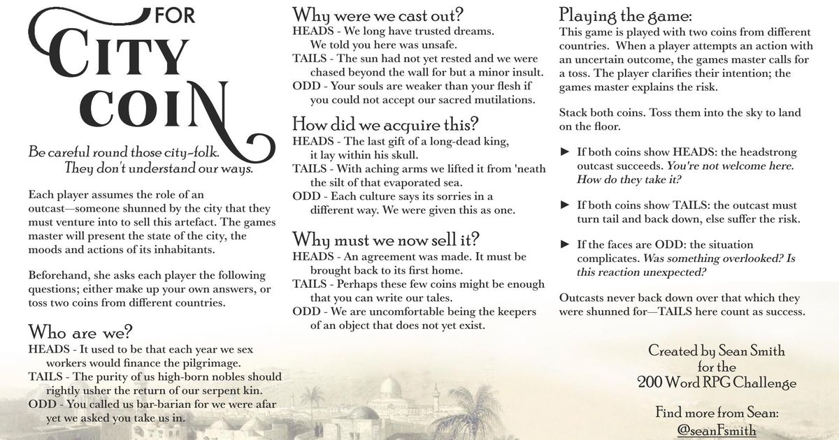 For City Coin ("Exploded" Version) | RPG Item | RPGGeek