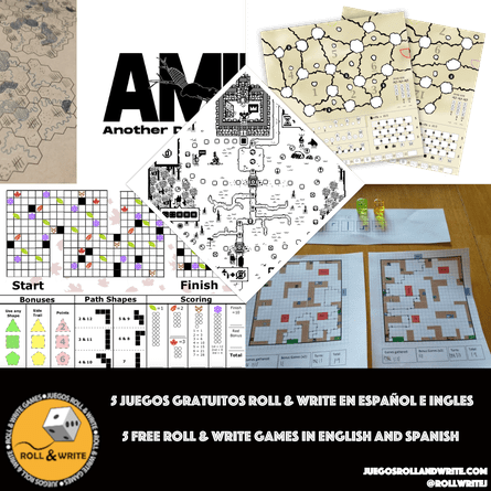 5 Free Printable Roll & Write Games in Spanish and English 28th Part ...
