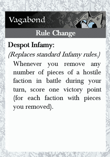 Despot Infamy Reference Card | Root