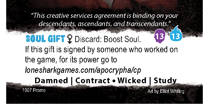 Apocrypha Adventure Card Game: Contract Poison Promo Card | Board Game ...