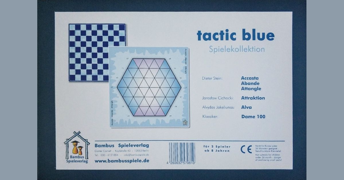English Rules for Tactic Blue from Bambus Spieleverlag | Tactic Blue