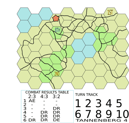 Game Map Board | Tannenberg 4