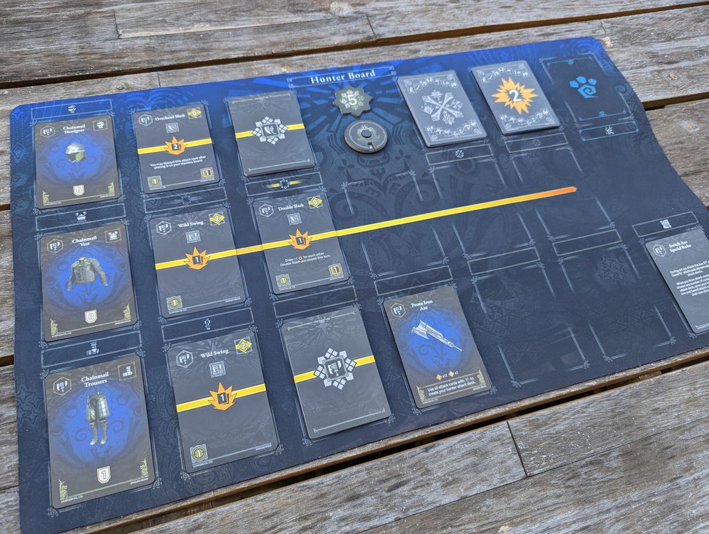 Playmat designed for 24x14" mat | Monster Hunter World: The Board Game