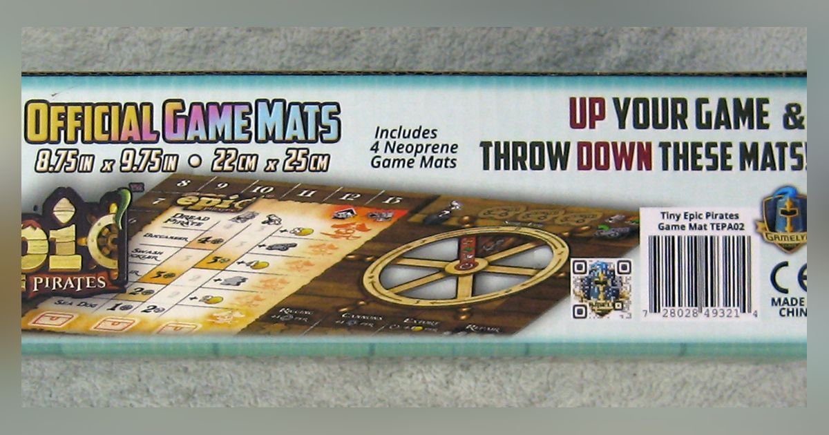 Tiny Epic Pirates: Player Playmat | Board Game Accessory | BoardGameGeek