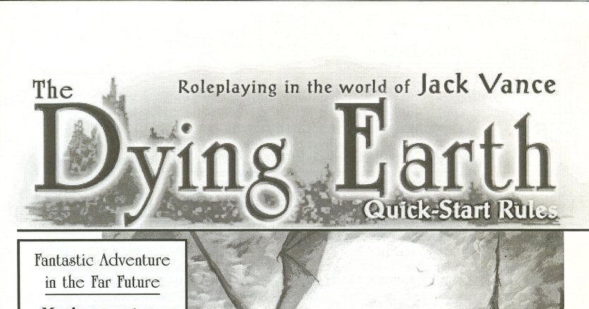 The Dying Earth Quick-Start Rules | RPG Item | BoardGameGeek