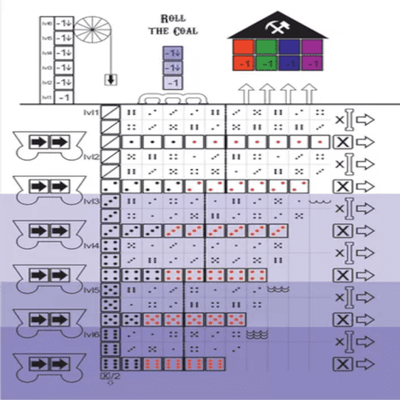 Print and Play: Roll & Coal | Juegos Roll & Write