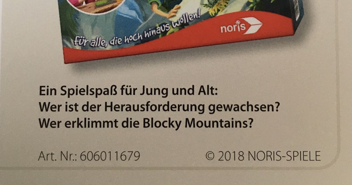 Blocky Mountains: Schneller Aufstieg / Zeittraining Promo | Board Game ...