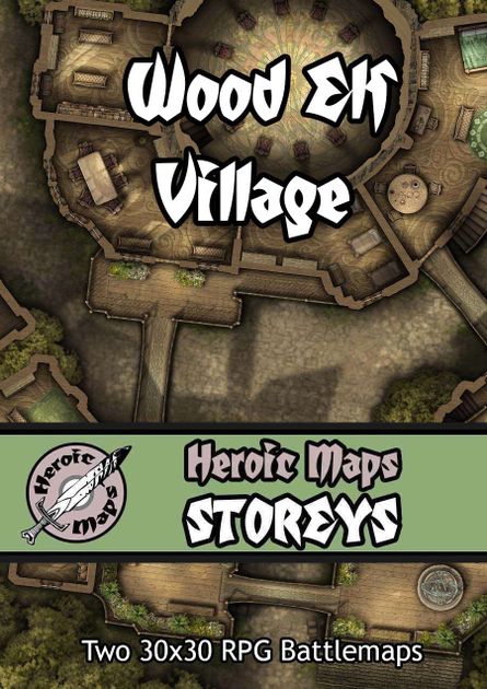 Heroic Maps Storeys: Wood Elf Village | RPG Item | RPGGeek