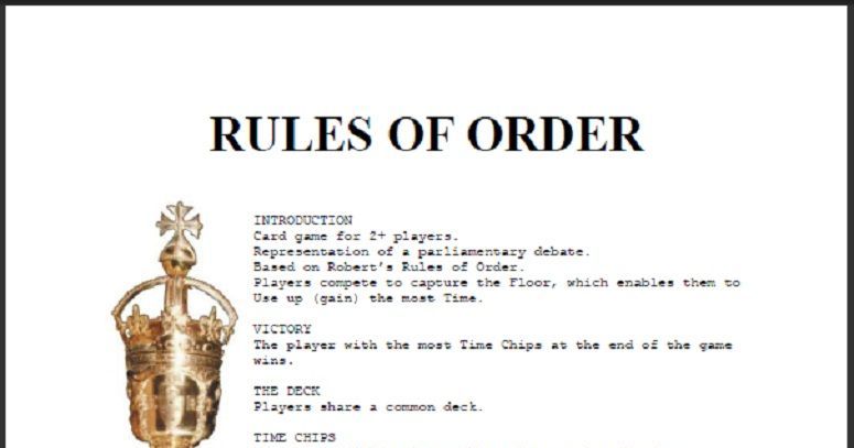 Rules of Order | Board Game | BoardGameGeek