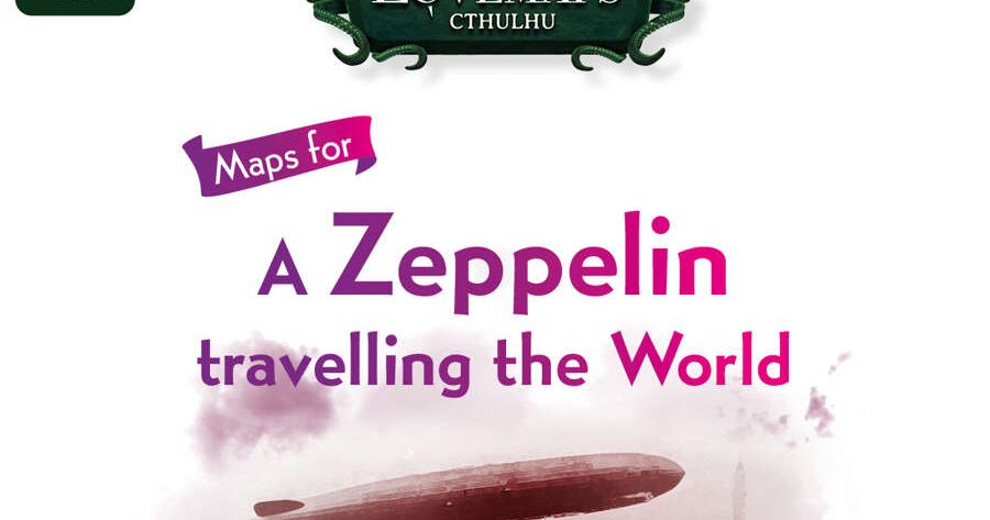 Cthulhu Maps 004: Maps for a Zeppelin Travelling the World | RPG Item ...