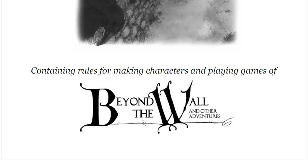 Beyond the Walls and Other Adventures Playtest package | RPG Item | RPGGeek