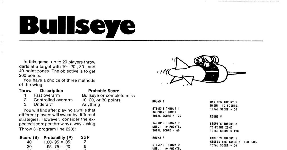 Bullseye | Video Game | VideoGameGeek