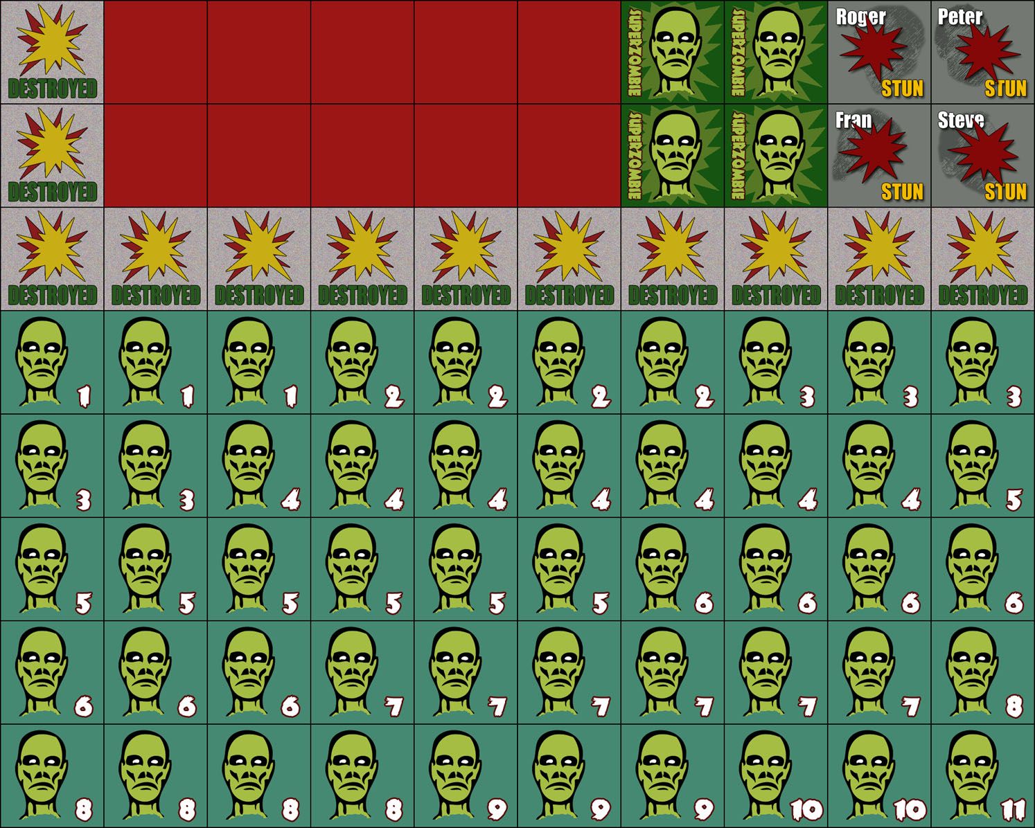 Files of the remade board and counters | Dawn of the Dead
