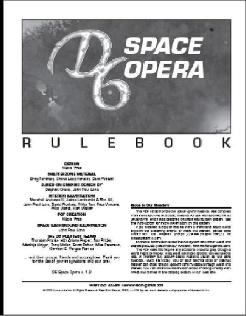 D6 Space Opera | RPG Item | RPGGeek