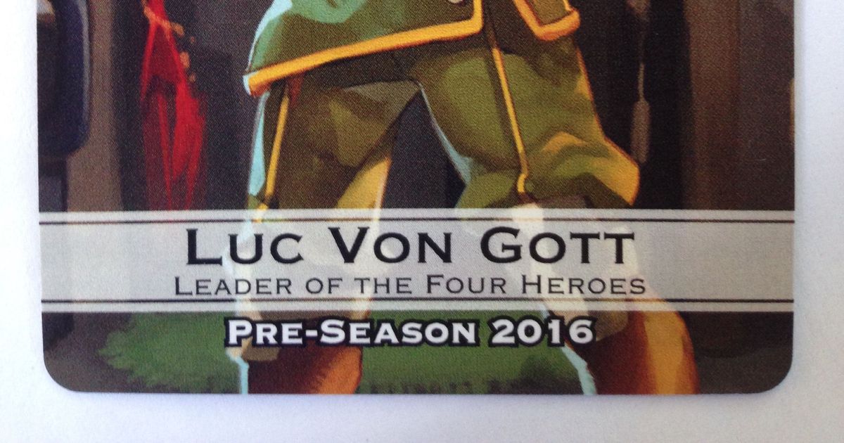 BattleCON: Luc Von Gott – Leader of the Four Heroes Costume | Board ...