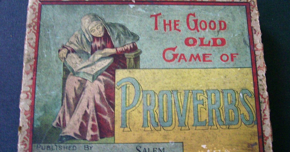 The Good Old Game of Proverbs | Board Game | BoardGameGeek